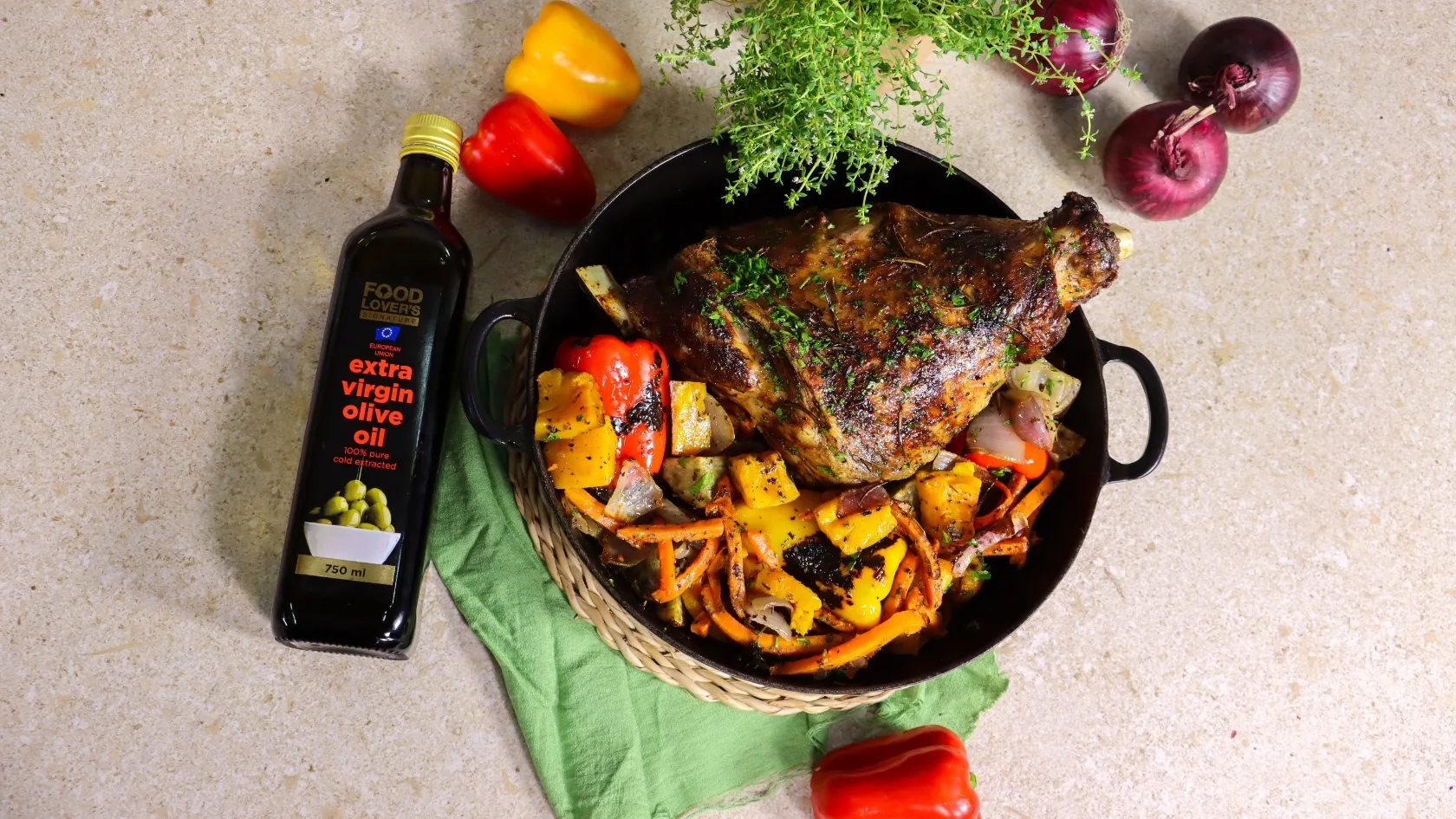Festive Roast Leg of Lamb with Roasted Vegetables – Food Lover's Market